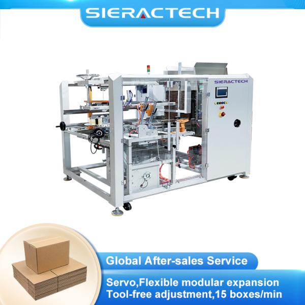 Quality Macaroni Boxes Automatic Case Erector Machine High Speed for sale