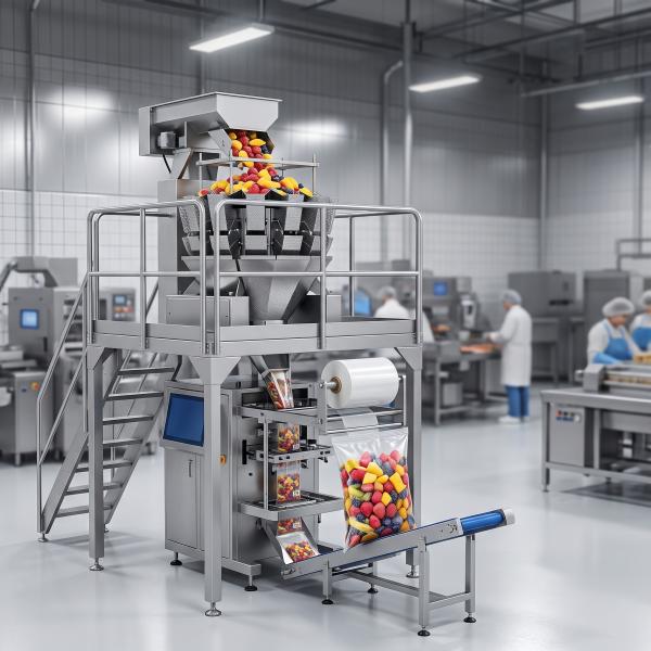 Quality Complete Automatic Packaging System for IQF & Frozen Fruits (Multi-Head Weigher + VFFS) for sale