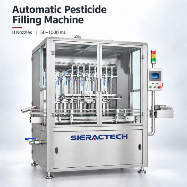 Quality Automatic Pesticide Filling Machine for 50–1000 mL Bottles for sale