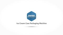 Automatic Ice Cream Box Case Packing Machine with Servo Collation and Robotic Case Loading System