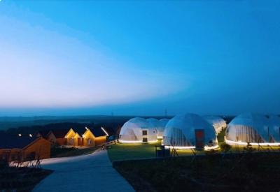China European Style Geodesic Dome Tent Waterproof Canopy UV - resistant Long Lifespan Geo Dome Tents for sale