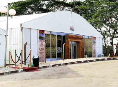 China Factory Supplies PVC Curved Event Big Marquee Tent For Industrial Warehouse Dome Tent for sale
