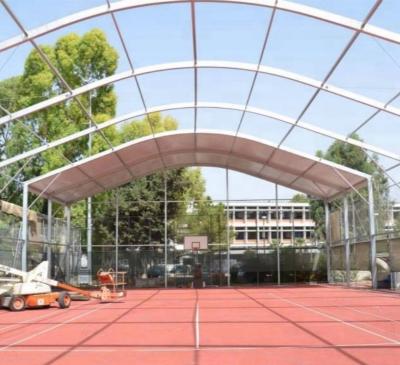 China Outdoor Waterproof Durable Multi Functional Curved Tennis Court Tent Outside Canopy Tent for sale
