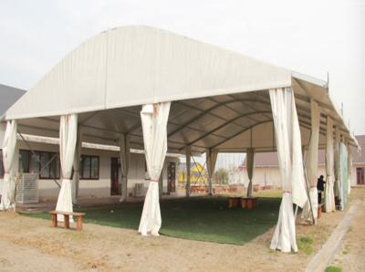 China Curved Tents Air Conditioned Event WITH Aluminium alloy T6061-T6 Snow Load 75kg/sqm for sale