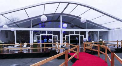 China Guangzhou Aluminum Curved Tent For Trade Show Auto Show Exhibition Tent Event For Sale for sale