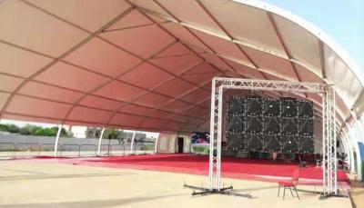 China now Resistance Large TFS Aluminum Curve Tent for Sports Events Hall WITH Material Aluminium alloy T6061-T6 for sale