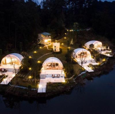 China Luxury Shell Tent New Design Hotel Tent For Resort With Aluminium Alloy T6061-T6 for sale