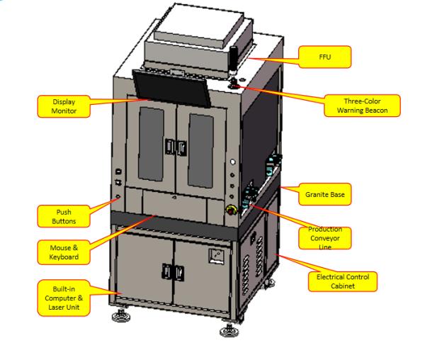 Quality Vertical Solder Ball Welding Machine Enclosed Laser System  vision system  soldering technology   soldering system  vertical cabinet for sale