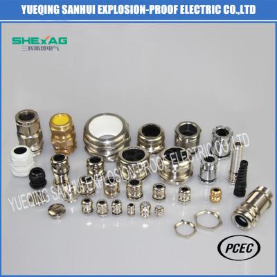 China Hot sales China Waterproof M,PG,G,NPT brass nickel planted,stainless steel 304/316L cable glands IP68 with CE for sale