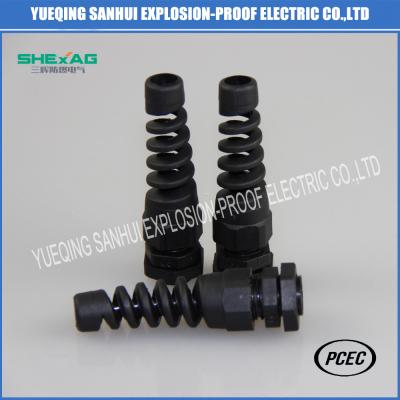 China High quality Factory Top Grade Waterproof spiral flexible Plastic Material Cable Gland IP68 with CE for sale