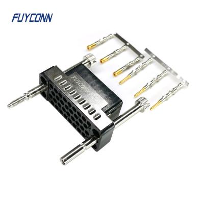 China 34pin V.35 Connector Right Angle , PCB Female / Male Crimping V35 Connector for sale