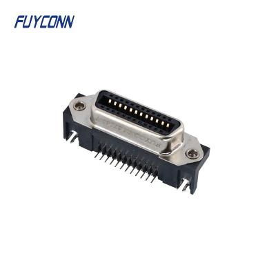 Cina 50 36 24 14 PWB ad angolo retto femminili del bordo del lavandino del connettore di modo DDK centronics in vendita