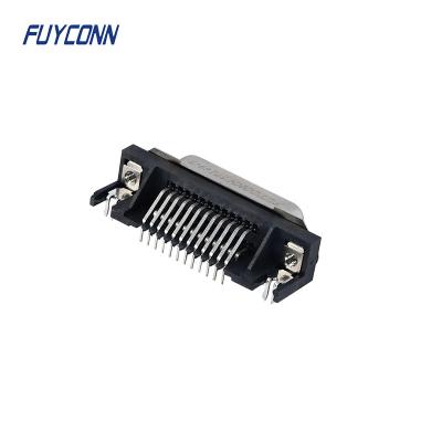 Cina 50 36 24 14 PWB ad angolo retto femminili del bordo del lavandino del connettore di modo DDK centronics in vendita