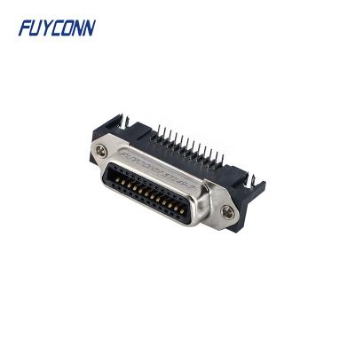 Cina 50 36 24 14 PWB ad angolo retto femminili del bordo del lavandino del connettore di modo DDK centronics in vendita