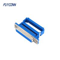 China 25pin Female IDC Ribbon D-SUB Connector 2 Row PBT Insulator Nickel Plating for sale