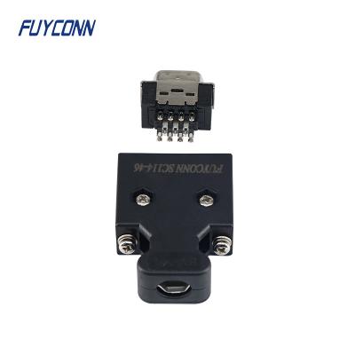 Cina 14 connettore dell'ingresso/uscita del nastro del connettore di cavo di Pin Solder Type SCSI mini D MDR in vendita