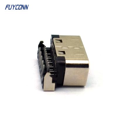China Lower Profile D-SUB Connectors Right Angle PCB 15 Pin Female VGA for sale
