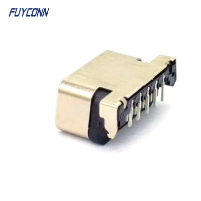China Lower Profile D-SUB Connectors Right Angle PCB 15 Pin Female VGA for sale