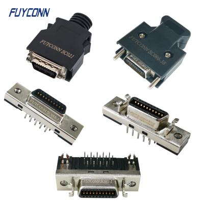 China PBT Insulation SCSI MDR Connector Female / Male 1.27mm Pitch 20pin for sale