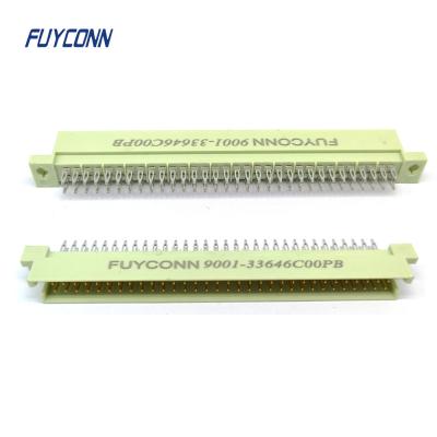 China 2 Rows Solderless DIN41612 Connector 64pin Male Press Fit Connector for sale