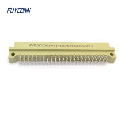China 48 Pin DIN 41612 Connector PCB Angled 2 Rows Male 2*24 Pin 48 Pin 9001 Connector for sale