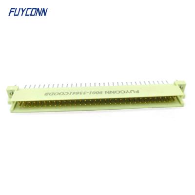 China DIN41612 Mannelijke connector 64Pin rechte PCB 2 rijen 2*32pin Eurocard connector W/ Harpoon Te koop