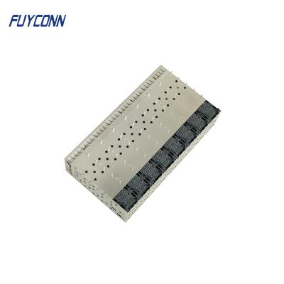 China SFP+ Connector 2x8 16 Port 320 Pin Press Fit EMI Gasket for sale