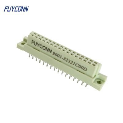 China DIN Signal Type 2B Female Solder Straight 32-Pole, Replace Harting P/N 09 22 232 6824 DIN 41612 2B032FS-2 for sale