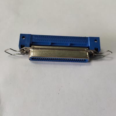 Cina connettori femminili del recipiente del campione ad angolo retto del PWB di 14 24 36 50 Pin Centronic con il fermo della molla hanno certificato l'UL in vendita