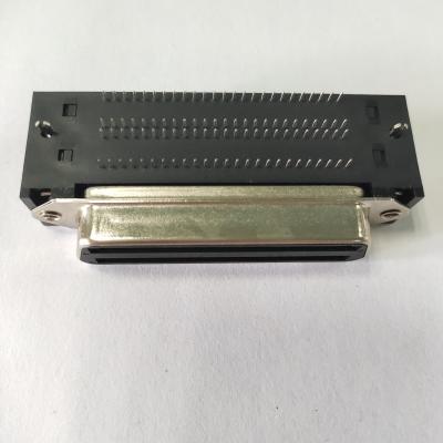 China Amphonel 957 tipo femenino echada del conector centronics de ángulo recto del PWB de 100 maneras de 2.16m m en venta