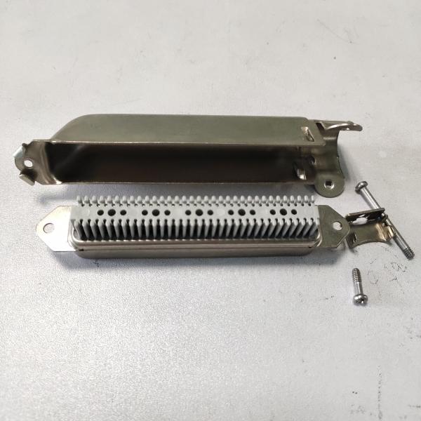 64 Pin Amphenol IDC Male Centronics Connector 32pairs Plug Connector with 90 degree metal cover