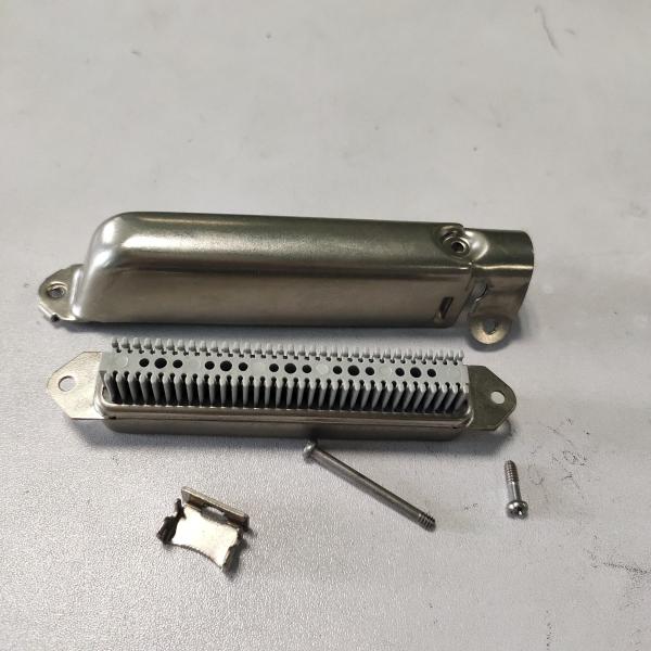 64 Pin Amphenol IDC Male Centronics Connector 32pairs Plug Connector with 90 degree metal cover