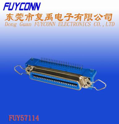 China 50 Pin Centronic PWB-Recht-Angel Female-Verbindungsstück mit Kautions-Clip und Brett-Verschluss zu verkaufen