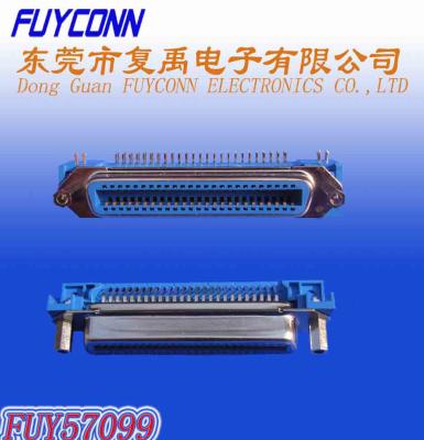 China tipos direito do MERGULHO do PWB de 14 24 36 50 Pin Centronic Champ dobram o conector reversered fêmea com fechamento da placa à venda