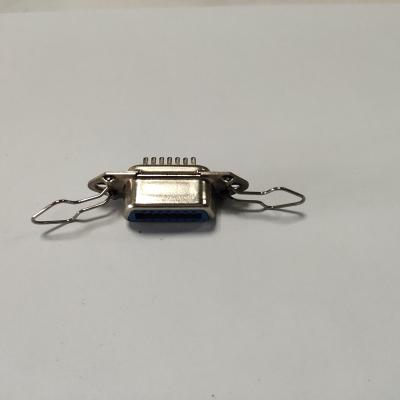Китай 14 24 36 50 типа гнездового разъема Centronics Pin DDK припоя с защелками весны продается