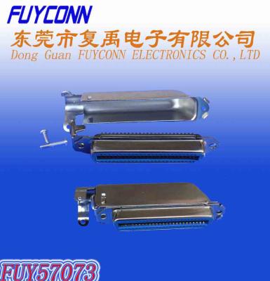 China L dá forma ao tipo fêmea do reverserd 50pin do conector da solda de Centronic do alojamento do metal à venda