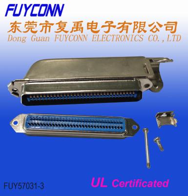 Chine Prise de Pin Centronics Connector 32pairs du mâle 64 de champion de soudure avec L capot en métal de forme à vendre