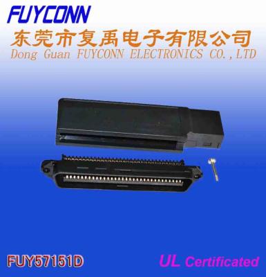 Cina TYCO RJ21 64 Pin Centronic Champ IDC Plug Side Entry Connector with Plastic Cover Certificated UL in vendita