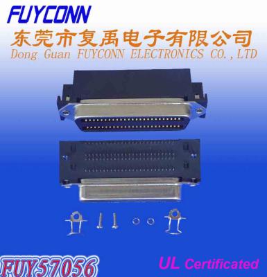 China Amphonel 957 tipo femenino echada del conector centronics de ángulo recto del PWB de 100 maneras de 2.16m m en venta