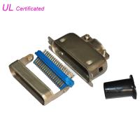 China DDK 57-30 Centronics 36-Pin Male Connector with 180° Metal Hood and 2.16mm Centerline for sale