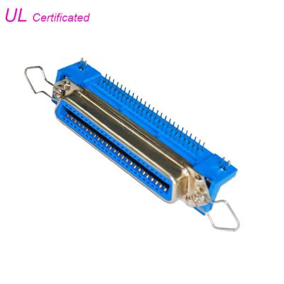 Cina Centronic 25 accoppia il connettore femminile ad angolo retto 50pin della serratura del bordo del PWB con il fermo della molla in vendita