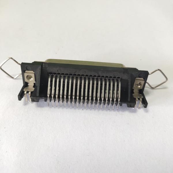 2.16mm Pitch 36 pin Ribbon R/A PCB Dip Type Connetor with Spring Latch and Board lock