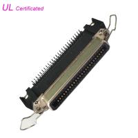 China Centronics 50 Pin Right Angle PCB Female Printer Connector with Spring Latch 2.16mm for sale