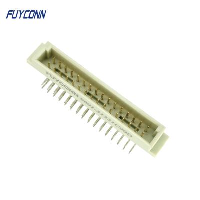Cina 232 connettore ad angolo retto di BACCANO 41612 di file del maschio 2*16P 32pin 2 del PWB del connettore di Eurocard con 2.54mm in vendita