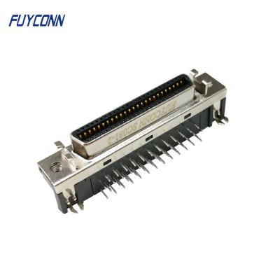 中国 1.27mm直角PCBのSCSIコネクター、50Pin女性のサーボ コネクター 販売のため