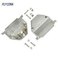 China 50 Pin D Sub Connector Cover Straight Metal Dust Cap Nickel Plated 50P D-SUB for sale