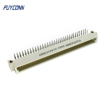 China 64Pin DIN 41612 Connector 2 Rows Right Angle PCB male Plug Euro Connector for sale
