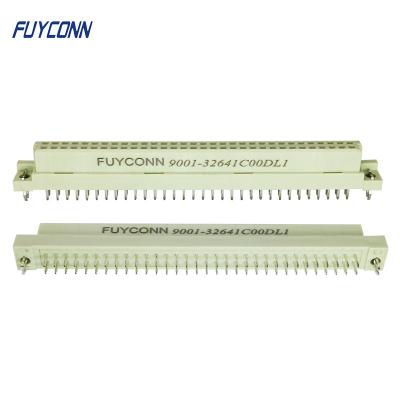 中国 板ロックが付いている女性の2列64Pの権利の天使PCBの容器DIN 41612 Eurocardのコネクター 販売のため