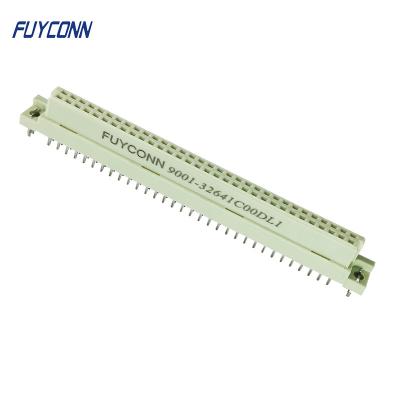 中国 板ロックが付いている女性の2列64Pの権利の天使PCBの容器DIN 41612 Eurocardのコネクター 販売のため