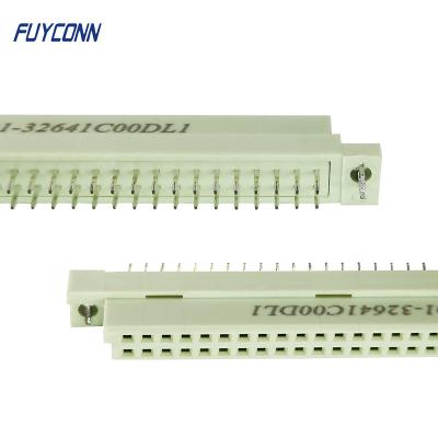 中国 板ロックが付いている女性の2列64Pの権利の天使PCBの容器DIN 41612 Eurocardのコネクター 販売のため